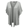 Made by Johnny Women's Kimono Style Short Sleeve Dolman Cardigan XL ...