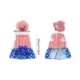 4th of July Dog Dress,Red White Blue Top Hat and Cloth Costume for Pets ...