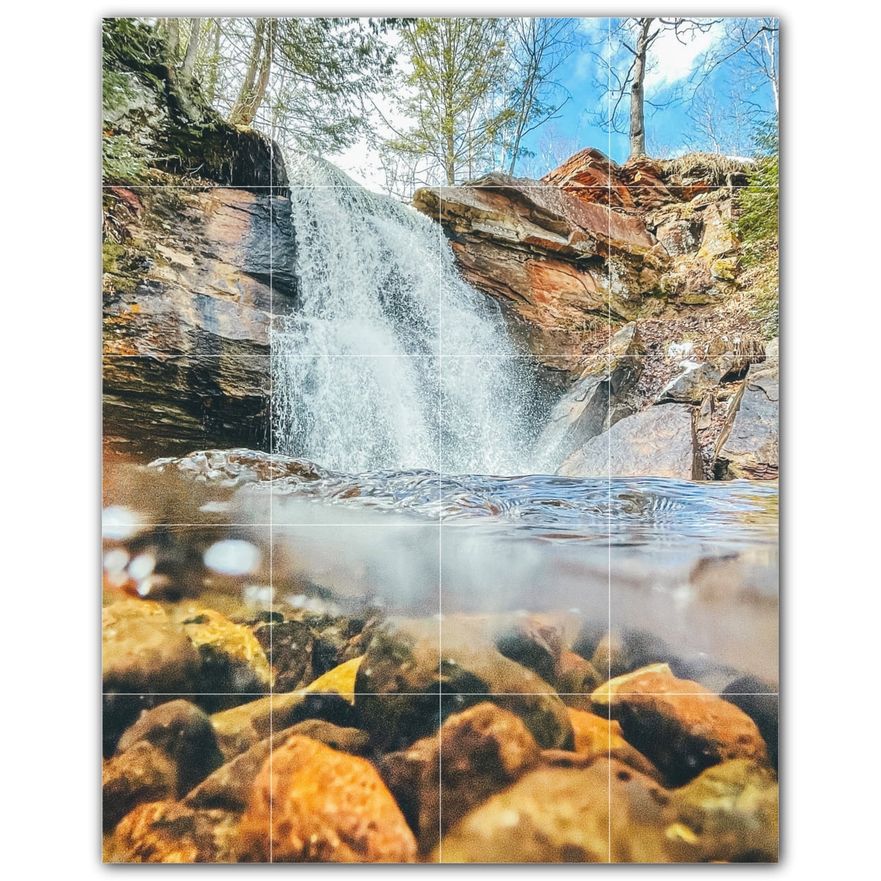 Picture-Tiles.com: Waterfalls Ceramic Tile Wall Mural WAL501111-45XL ...
