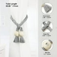 6 Pack Magnetic Curtain Tiebacks Cotton Hand Woven Tie Back Decorative ...