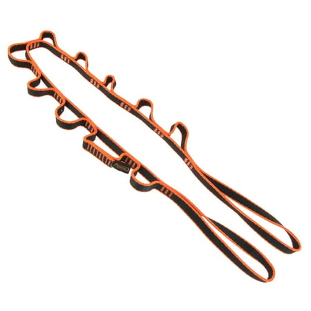 Yoga Daisy Chain Rope Rope Nylon Webbing with Multi-Loops Orange 110cm ...