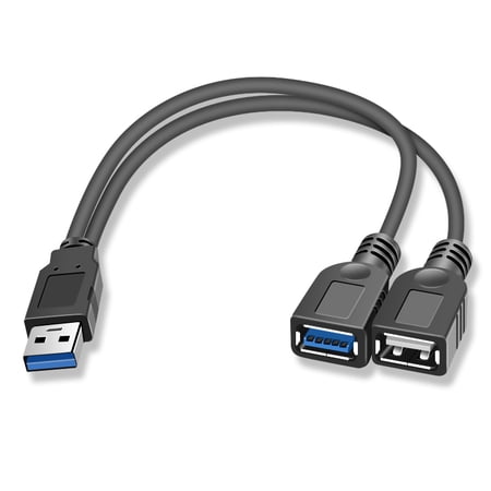 ViiTech Usb 3.0 Splitter Cable Usb 3.0 Male To Dual Usb Splitter ...