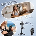 Mini Portable Selfie Stick for iPhone, Phone Holder,Universal Bluetooth ...