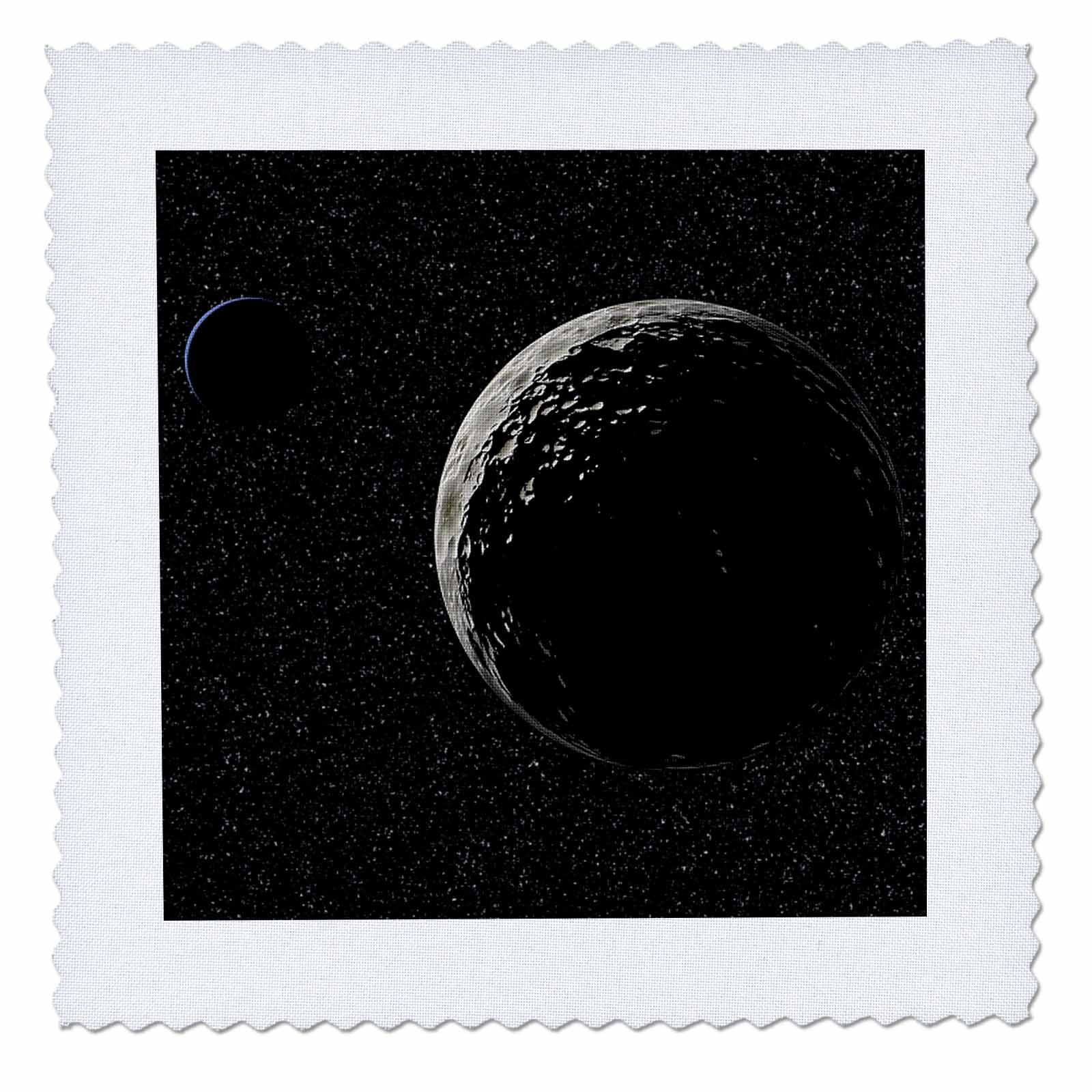 3dRose Way Over Yonder scene from space with an asteroid and distant ...