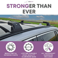 ERKUL Heavy Duty 220lbs Roof Rack Cross Bars for Hyundai Santa Cruz ...