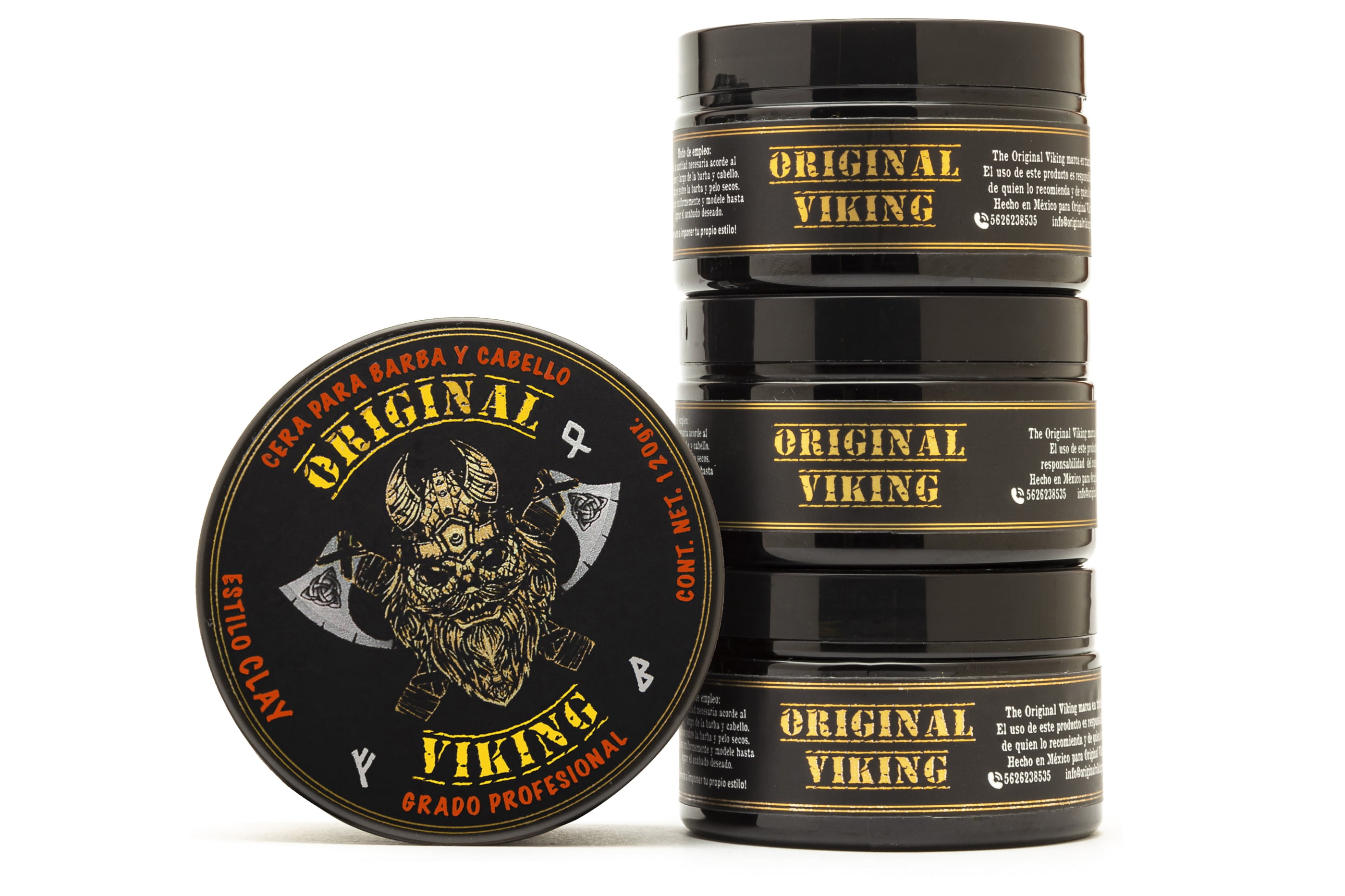 Cera Clay Para Barba y Cabello ORIGINAL VIKING Estilo Clay 120 g ...