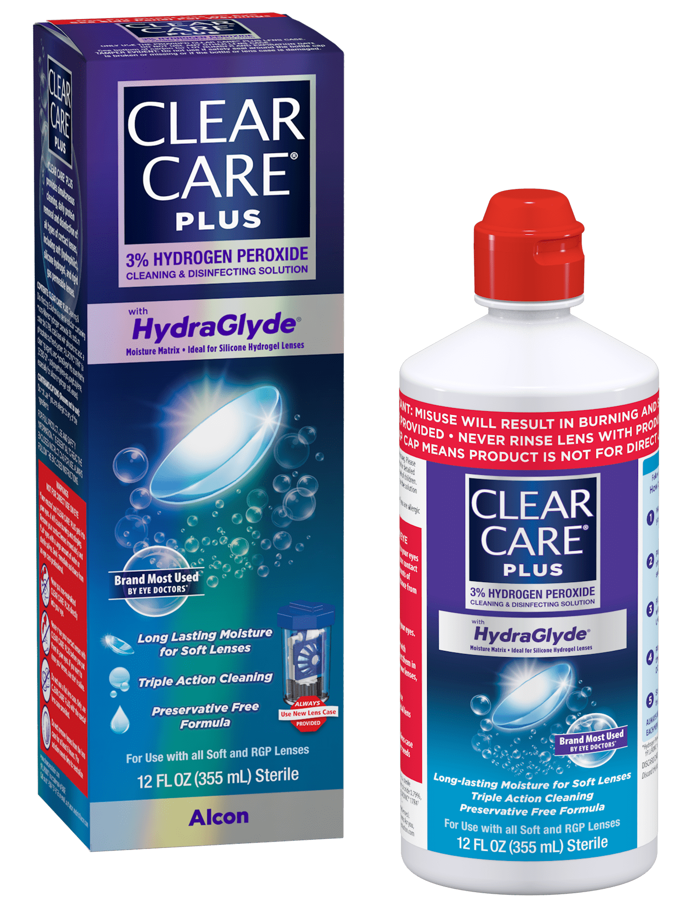 Clear Care Plus Cleaning and Disinfecting Contact Lens Solution, 12 oz – Walmart Inventory ...