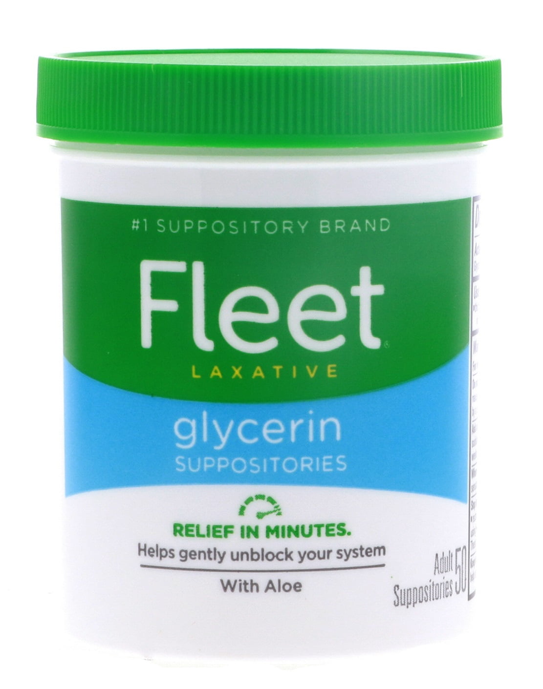 Fleet Laxative Glycerin Suppositories for Adult Constipation, 50 Count ...