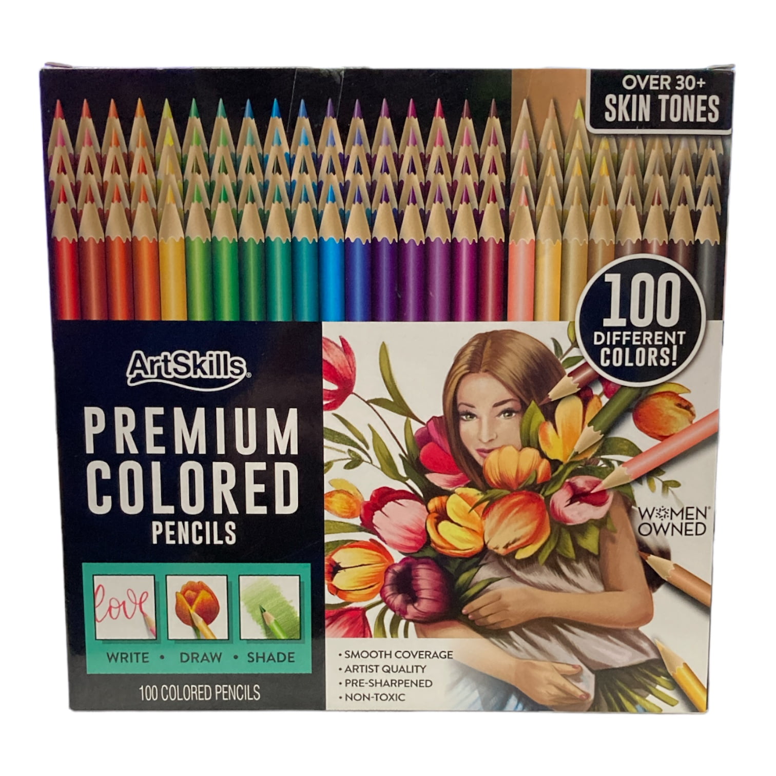 ArtSkills Premium Artists Colored Pencils Set, 100 Count - Walmart.com