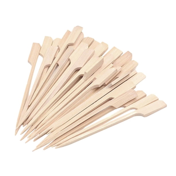 TQEHS Brochetas de madera de bambú Brochetas para barbacoa Palillos ...