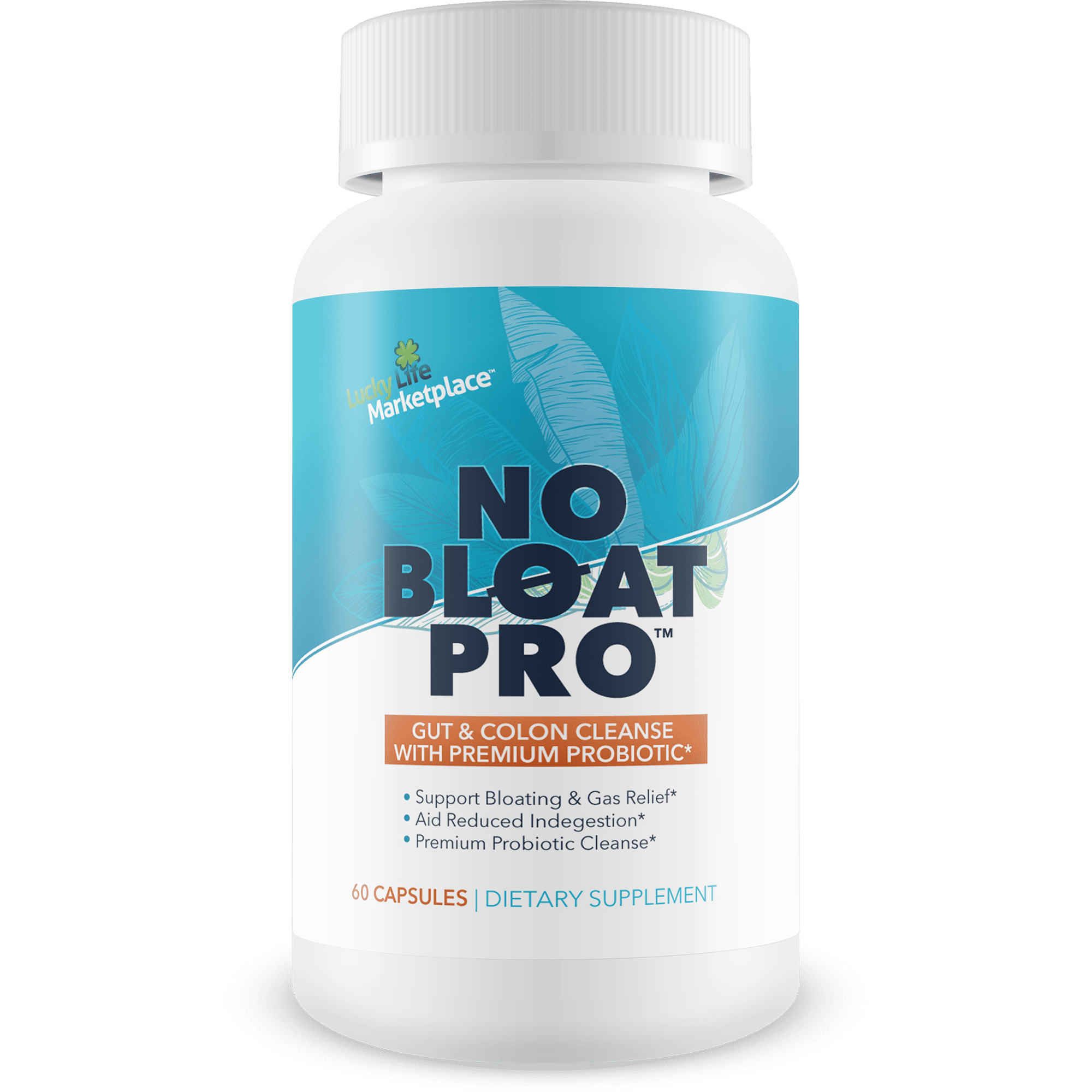 No Bloat Pro - Gut & Colon Cleanse with Premium Probiotic Support ...