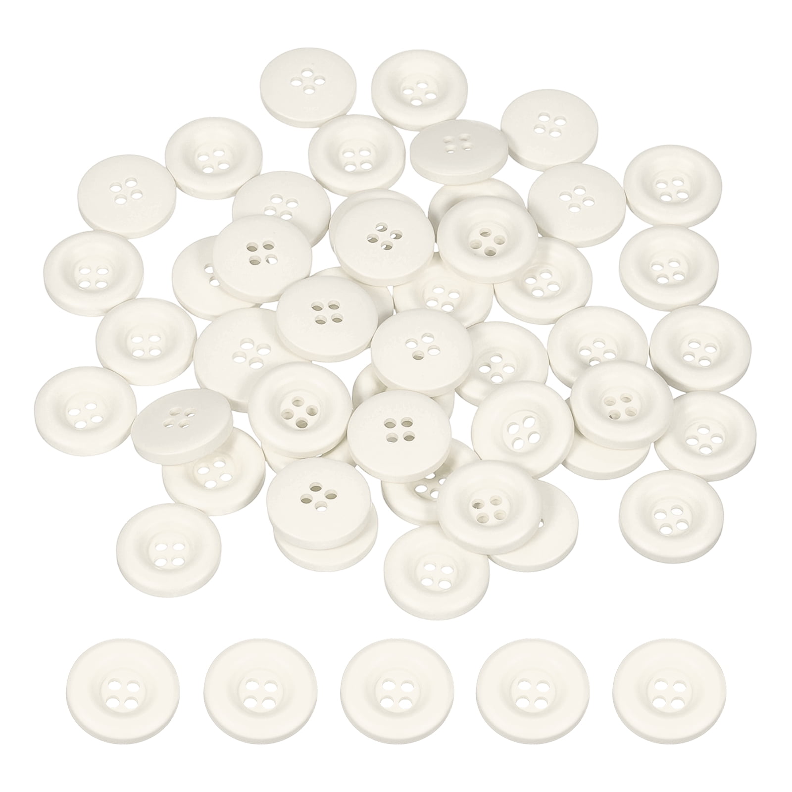 Click here for Uxcell 50pcs Sewing Button 15mm 4 Holes Resin Roun... prices