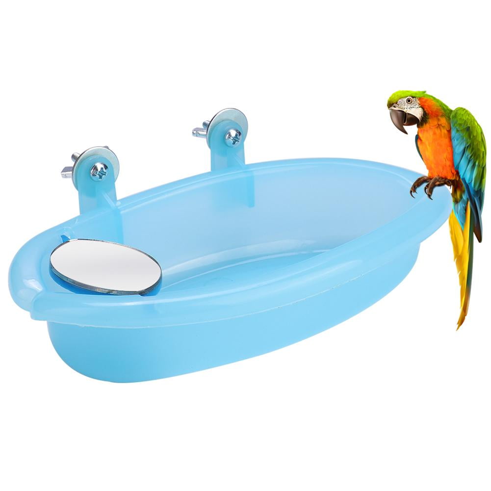 Click here for Lafgur Blue Bird Bath  With Mirror Bird Cage Bath... prices