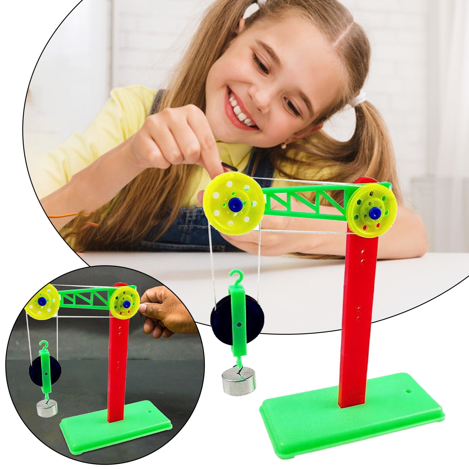 Plastic Pulley Block Set for School Science Projects, Plastic Pulley ...