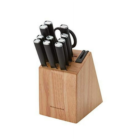 KitchenAid Classic 12 Piece Knife Block Set with Built in Knife ...