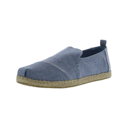 Toms Women's Deconstructed Alpargata Rope Slub Chambray Blue Canvas ...