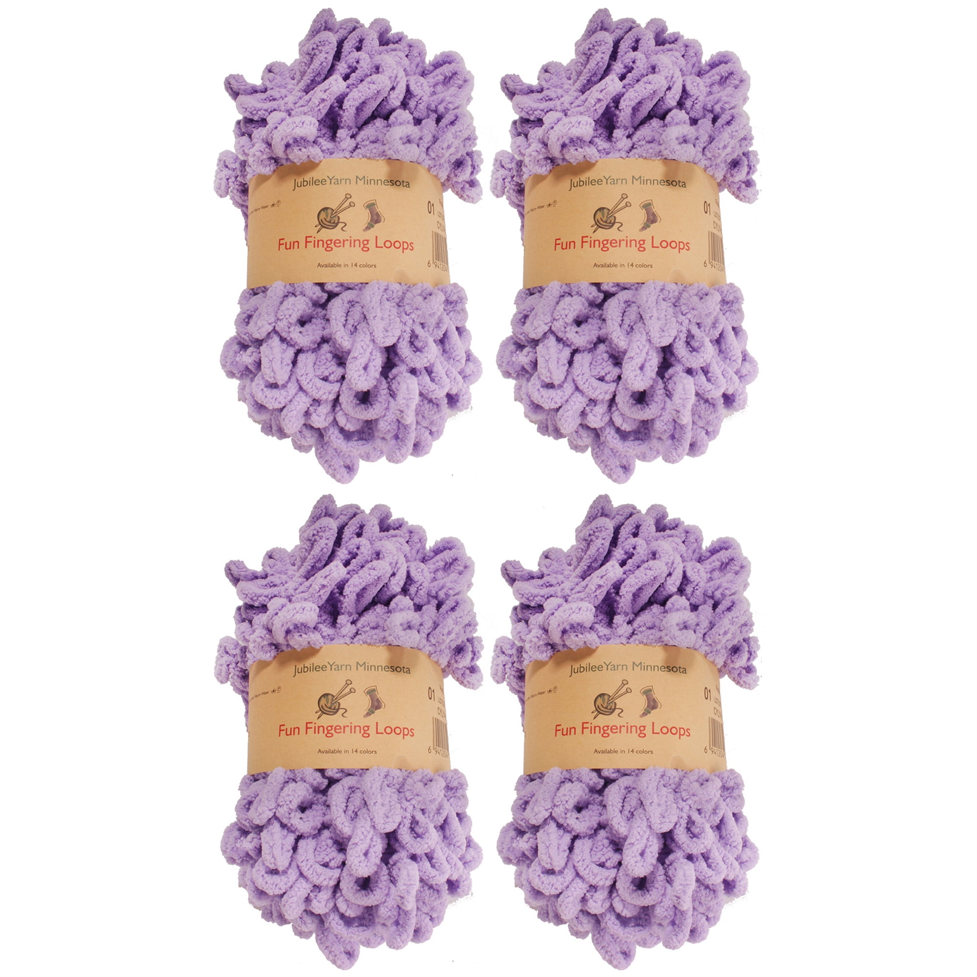 BambooMN Finger Knitting Yarn - Fun Finger Loops Yarn - 100% Polyester ...