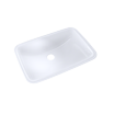 TOTO® Rectangular Undermount Bathroom Sink with CEFIONTECT, Cotton ...