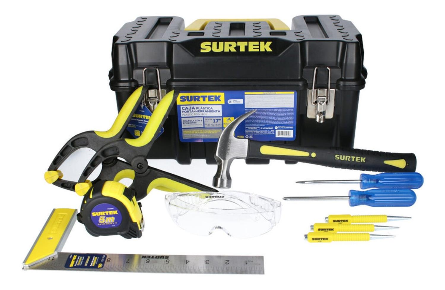 Kit Set Juego Caja 12 Herramientas Para Carpinteria Surtek SURTEK JC12 ...