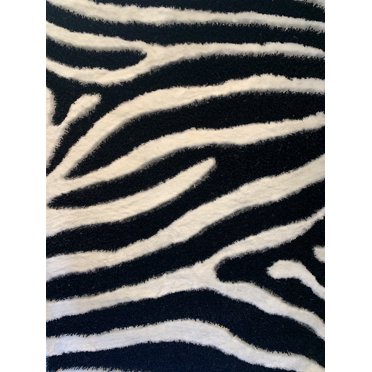 nuLOOM Zebra Hand Tufted Plush Wool Area Rug, 5' x 8', Tan - Walmart.com