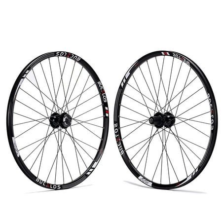 BUCKLOS Mountain Bike Wheelset 26/27.5/29 Inch, Aluminum Alloy Rim 32H ...