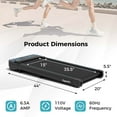 Costway Walking Pad with LED Display APP & Remote Control Walking ...