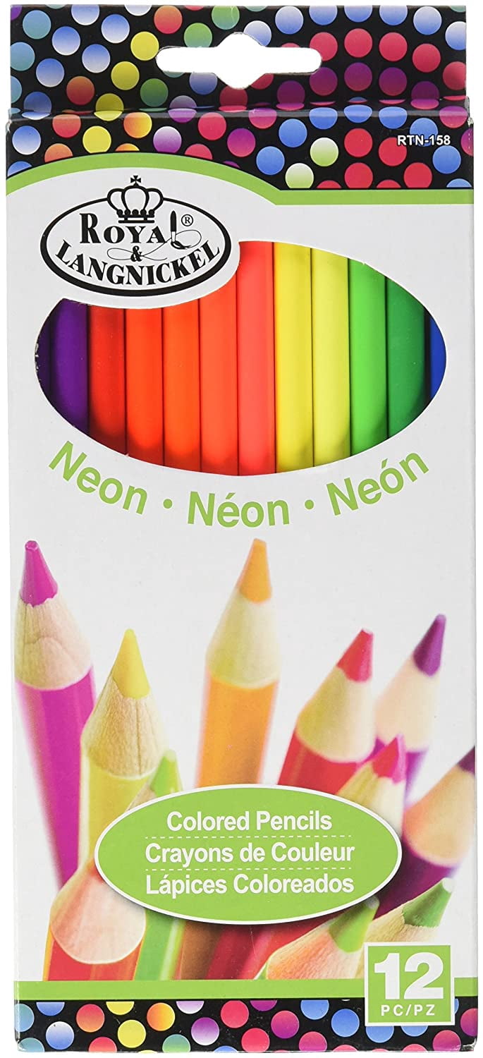 Royal Brush Neon Colored Pencils, 12pk - Walmart.com