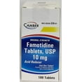 Camber Consumer Care Famotidine 10 mg Tablets, Acid Relief Tablets, 100 ...