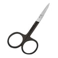 Curved Round Facial Hair Scissors - Stainless Steel Beard Nose Hair ...