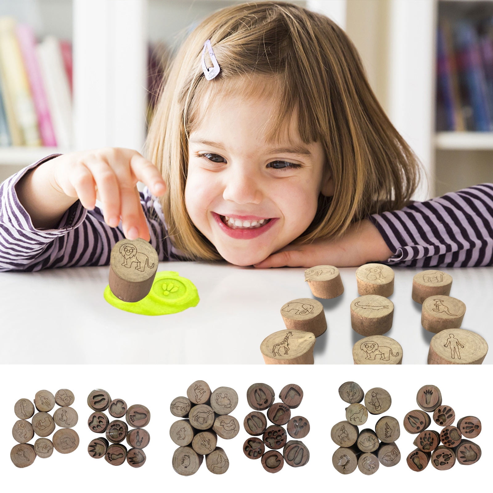 Click here for Wal-Mart Deals Viflosae Tracks Stamps Wooden Craft... prices