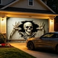 2026 New Breakthrough Skeleton Garage Banner, 84x192" Creepy Horror ...