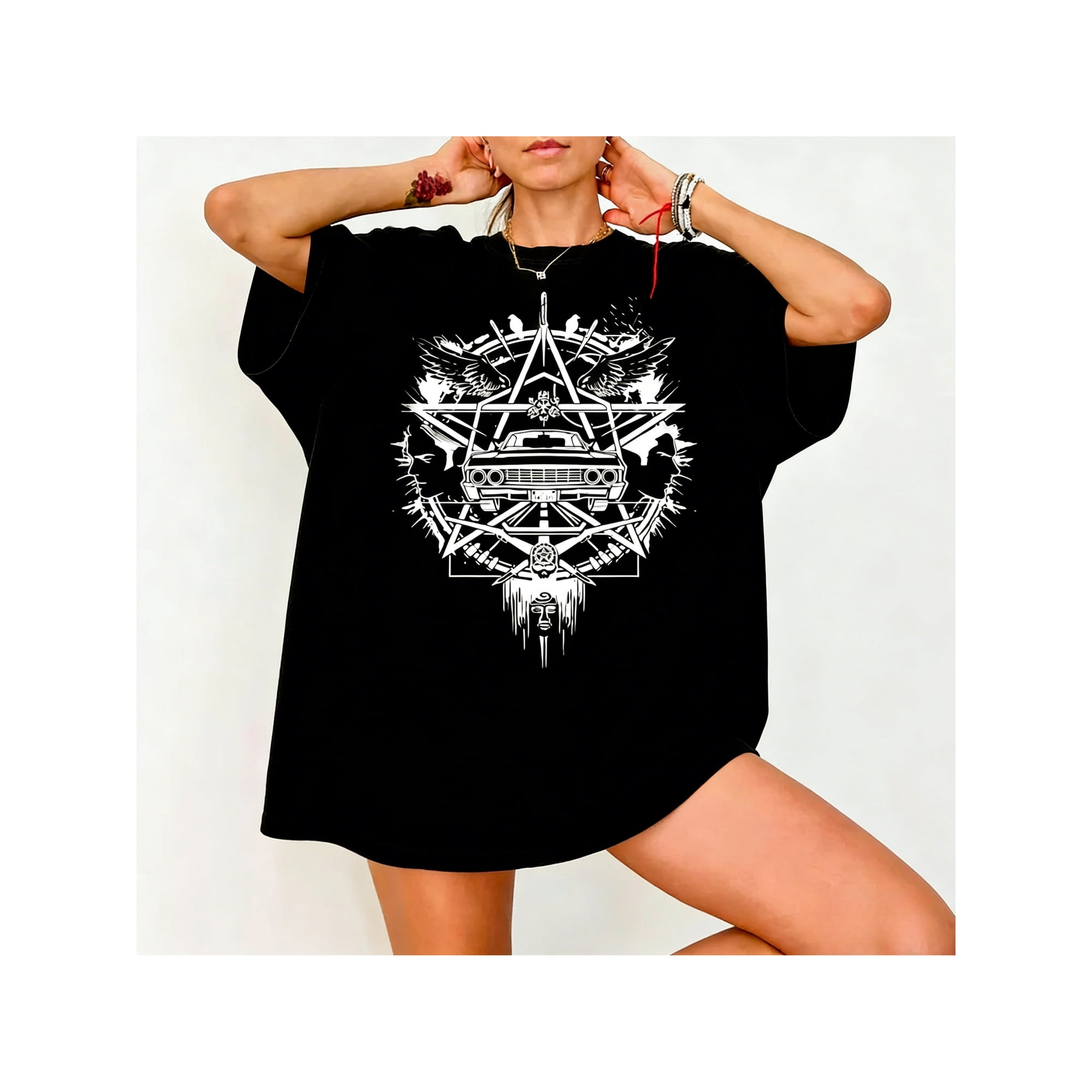 Click here for Sdjmh Classic Design T-Shirt Featuring The Superna... prices