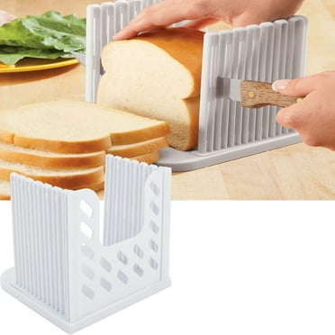 Bread Slicer Adjustable Toast Slicer Toast Cutting Guide Folding Bread ...