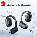 MINISO AI OWS Translation Open Ear Earbuds Support 75 Languages Real ...