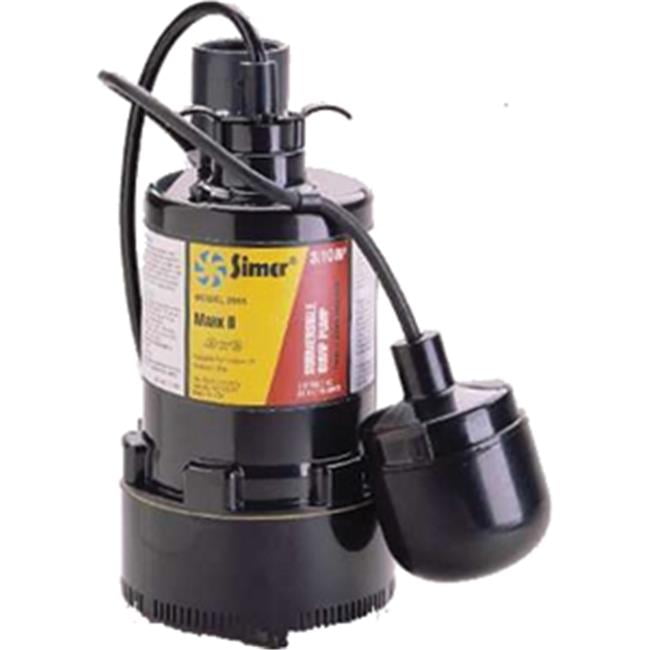 Pentair Water 2955 Simer Automatic Sump Pump - 0.3 Hp - Walmart.com
