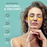 Olrom Collagen Under Eye Patches Mask - 16 Pairs - 4 Kits for Dark ...