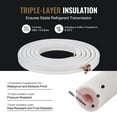 25FT Mini Split AC Line Set 1/4 Inch 1/2 Inch Copper Tubing Triple ...