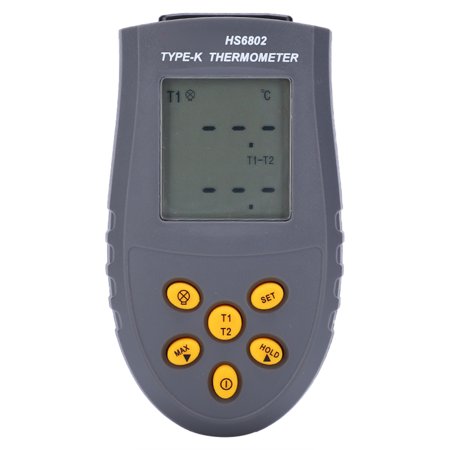 Dual Channel Thermometer, Easy To Use LED High-Definition Display ...