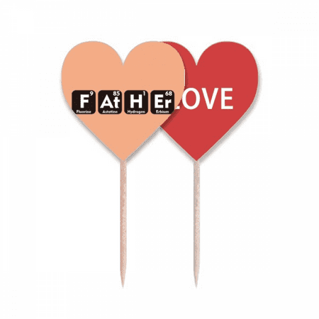 Checal Element Combination Father Toothpick Flag LOVE Heart Lable ...
