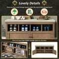 Shoe Storage Bench, Entryway Bench with 2 Doors, Open Shelves and ...