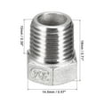 Uxcell Hex Reducing Bushing, Male to Female Pipe Fitting Reducer Adapter 1/4 PT x 1/8 PT ...