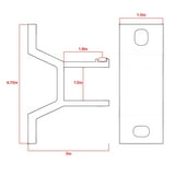 ALEKO HBRAWNING Wall Bracket for Retractable Awning - White - Walmart.com