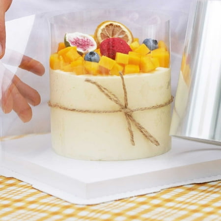 10m/393inch Transparent Mousse Cake Collar Clear Acetate Smooth Roll ...
