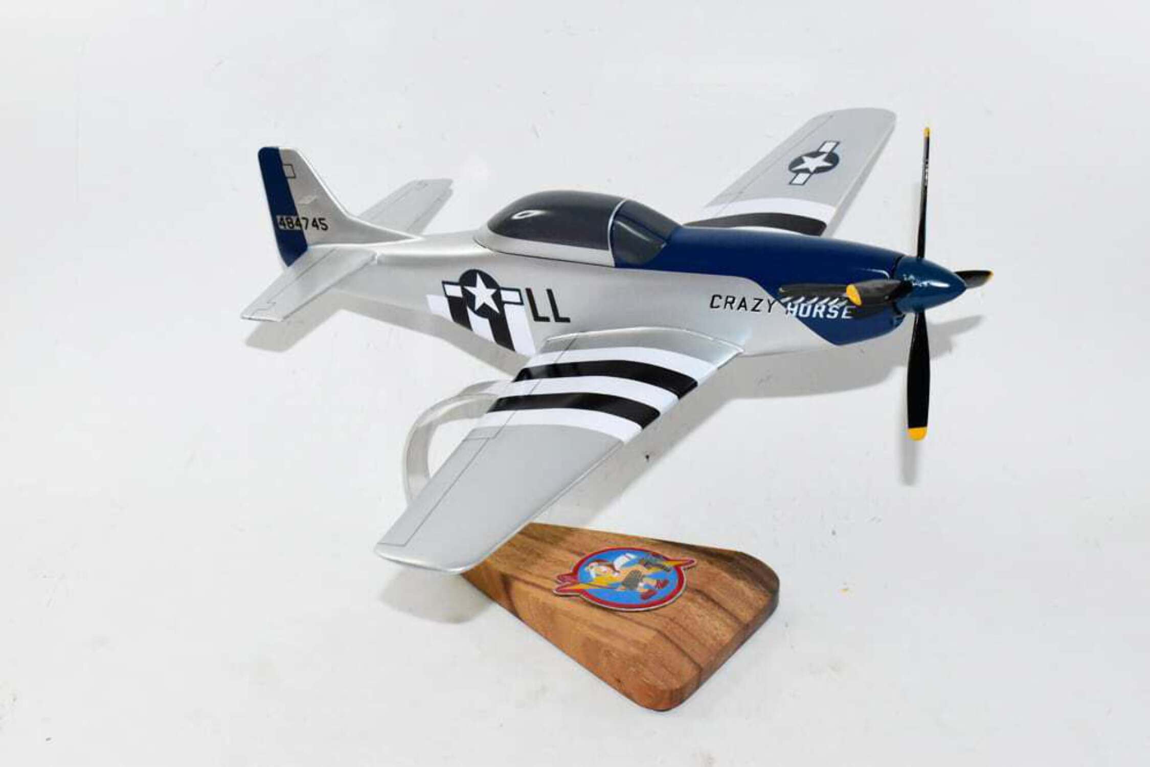 Crazy Horse P-51 Model, Mahogany, 1/25 (15X18) Scale, WWII, North ...