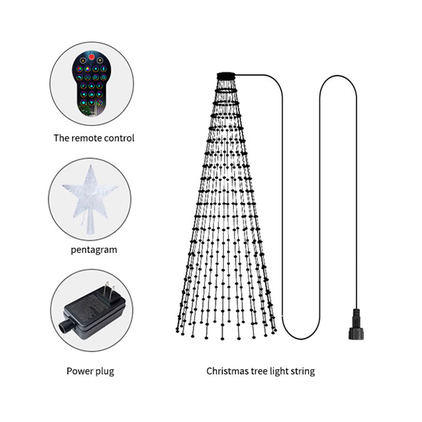 y337f2 Diy Smart Christmas Tree Lights Color Changing Lights Led y337f2-diy-smart-christmas-tree-lights-color-changing-lights-led