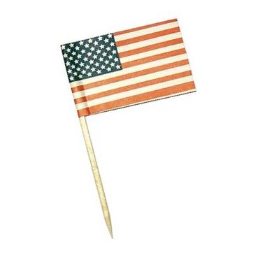 25 Box Wholesale Lot of Puerto Rico Toothpick Flags, 2500 Small Puerto ...