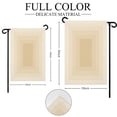 Beige Gradient Squares Garden Flag 28x40 Inch Softness Layers Zen ...