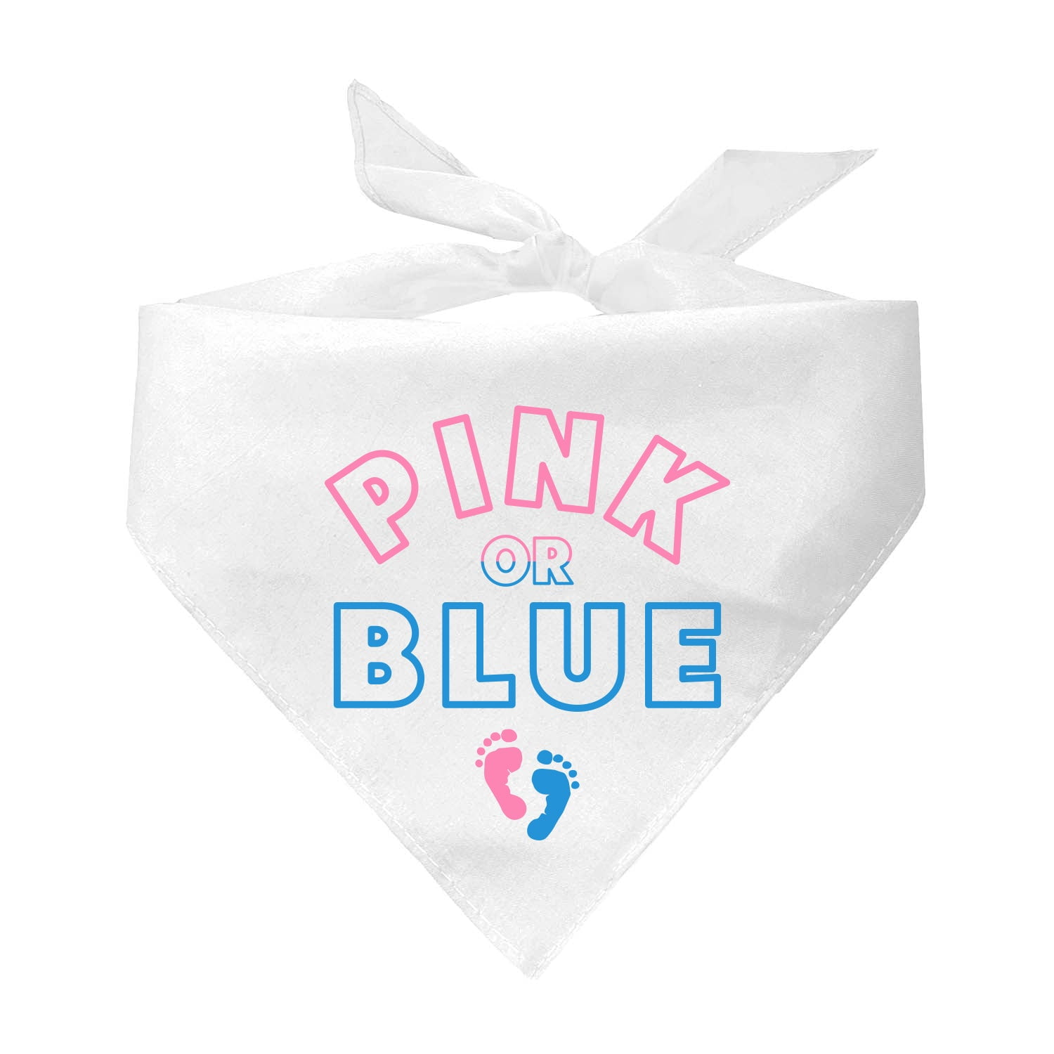 Pink Or Blue Gender Reveal Announcement Triangle Dog Bandana - Walmart.com