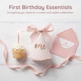 Birthday Hat with Bow – Glitter Number Cone Hat, Princess Bow Party Hat ...