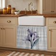 Abstract Ombre Cabinet Curtains Purple Lily Wood Grain Sink Skirt ...